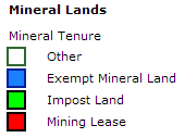 Mineral Lands Help File